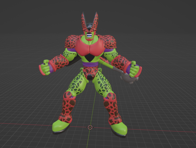 Cell Max - Dragon Ball Super 3D Model in Cartoon 3DExport