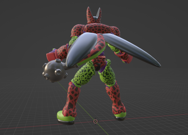 Cell Max - Dragon Ball Super 3D Model in Cartoon 3DExport