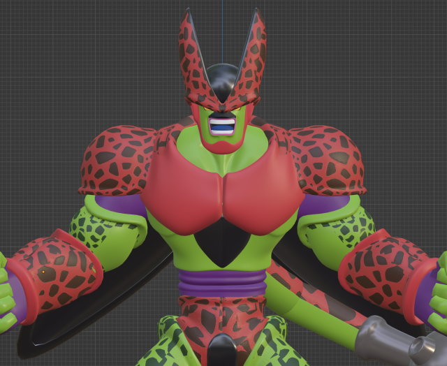 Cell Max - Dragon Ball Super 3D Model in Cartoon 3DExport