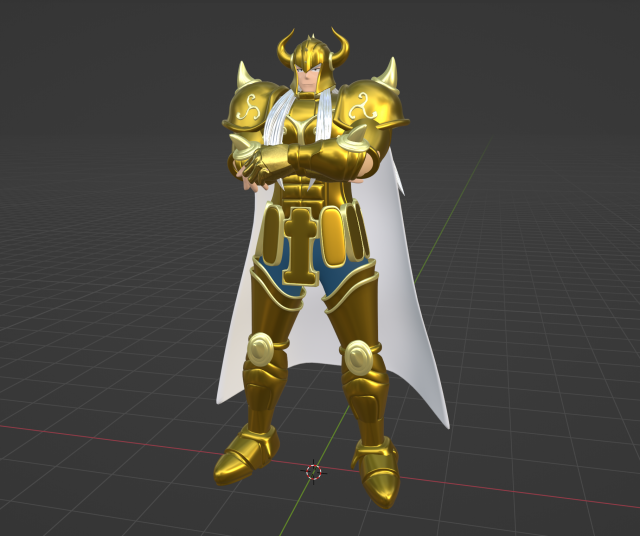 Taurus Aldebaran - Saint Seiya 3D Model in Cartoon 3DExport