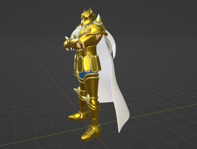 Taurus Aldebaran - Saint Seiya 3D Model in Cartoon 3DExport