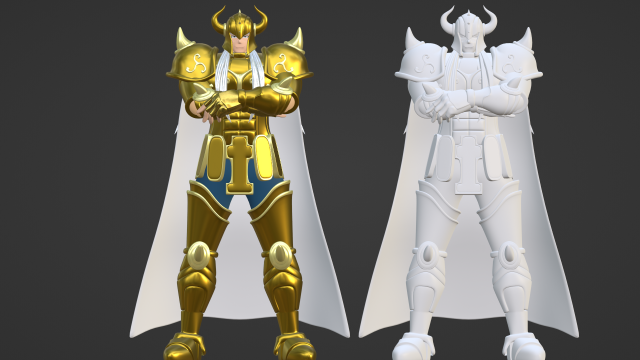 Taurus Aldebaran - Saint Seiya 3D Model in Cartoon 3DExport