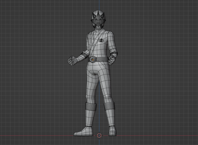 Gold Samurai Ranger - Power Rangers Samurai 3D Модель in Мультяшные ...