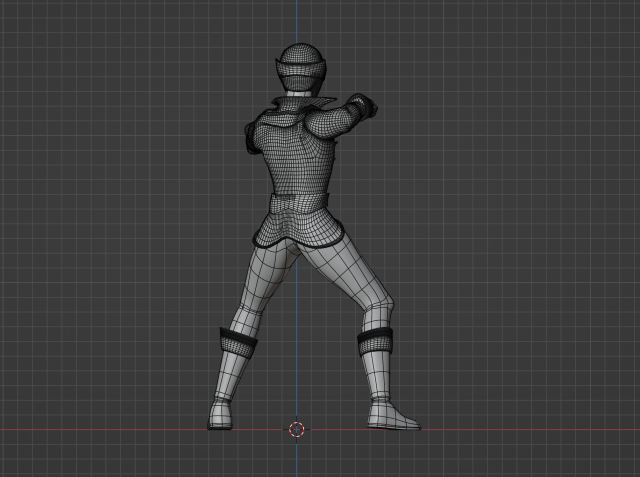 Blue Pirate Ranger - Power Rangers Pirates 3D Model in Cartoon 3DExport