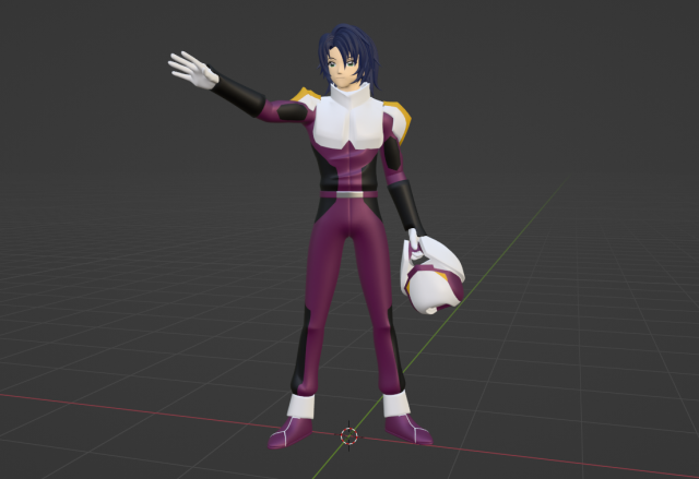 Athrun Zala - Gundam Seed Freedom 3D Model in Cartoon 3DExport