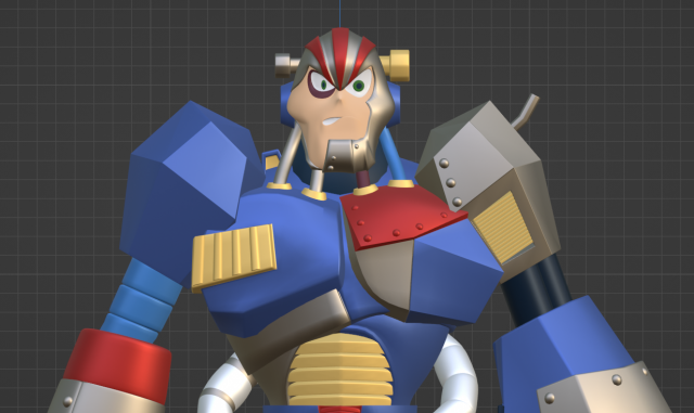 Junkman - Megaman 3D Model in Cartoon 3DExport
