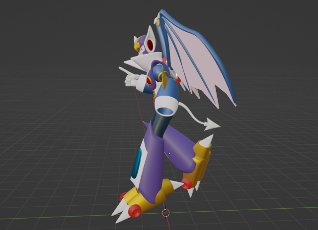 ShadeMan - Megaman 3D Model in Cartoon 3DExport