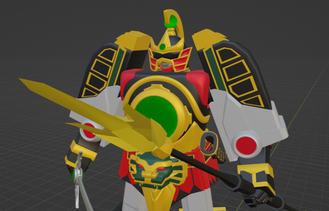 Thunder Megazord - Power Rangers 3D Model in Fantasy 3DExport