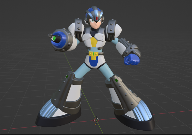 Megaman Gaea Armor - Mega Man X5 3D Model in Cartoon 3DExport