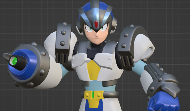 Megaman Gaea Armor - Mega Man X5 3D Model in Cartoon 3DExport