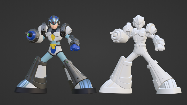 Megaman Gaea Armor - Mega Man X5 3D Model in Cartoon 3DExport