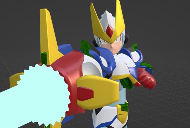 Megaman Blade Armor - Mega Man X6 3D Model in Fantasy 3DExport