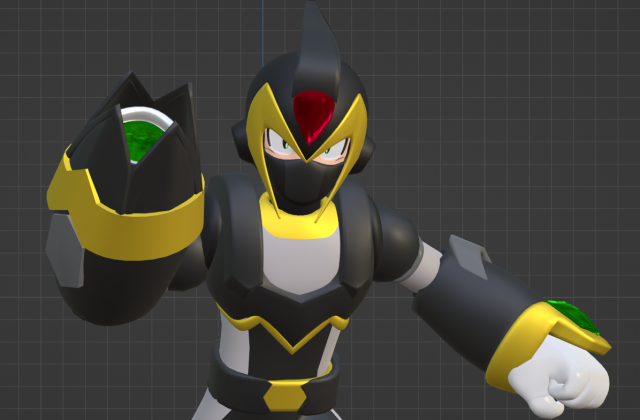 Megaman Shadow Armor - Mega Man X6 3D Model in Fantasy 3DExport