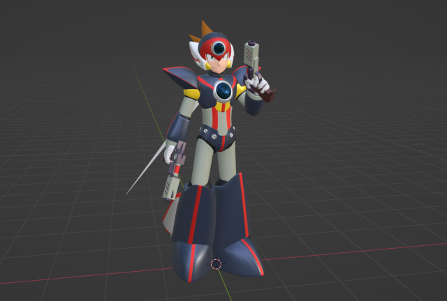 Axl - Megaman X7 3D Model in Fantasy 3DExport