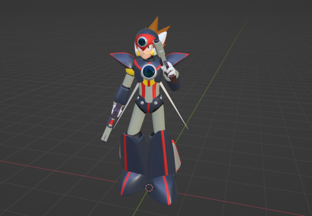 Axl - Megaman X7 3D Model in Fantasy 3DExport