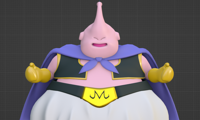 Majin Buu - Dragonball 3D Model in Cartoon 3DExport