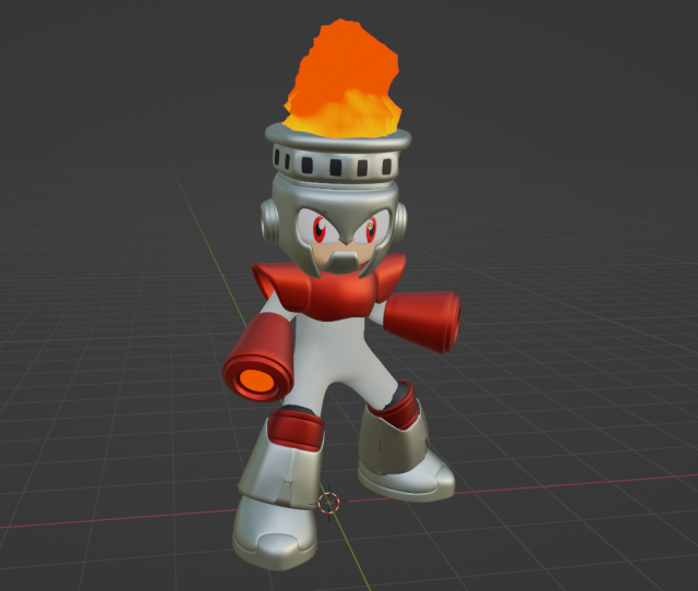 Fireman - Megaman 3D Model in Robot 3DExport