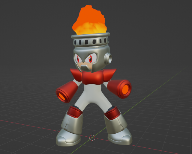Fireman - Megaman 3D Model in Robot 3DExport