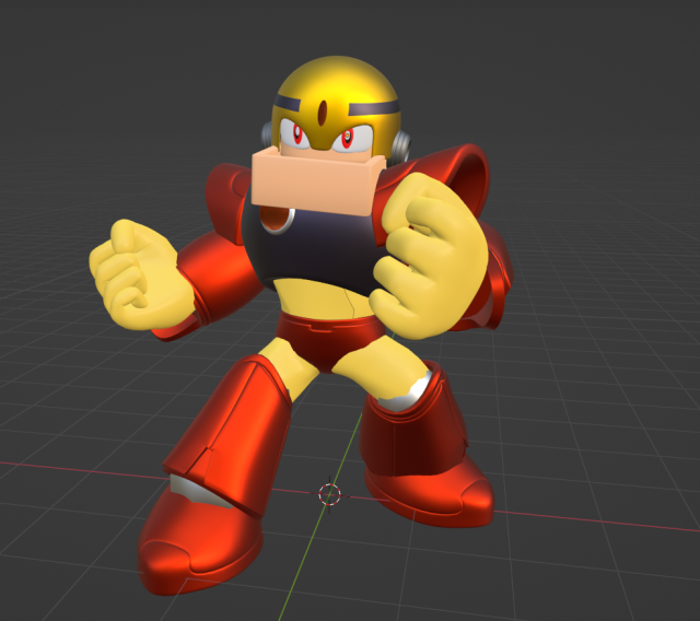 Gutsman - Megaman 3D Model in Robot 3DExport