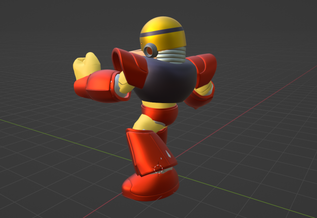 Gutsman - Megaman 3D Model in Robot 3DExport