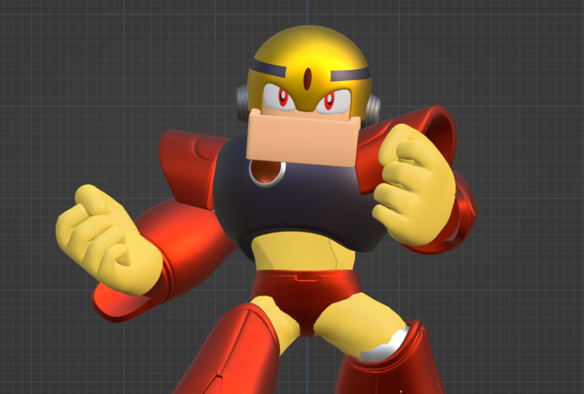 Gutsman - Megaman 3D Model in Robot 3DExport