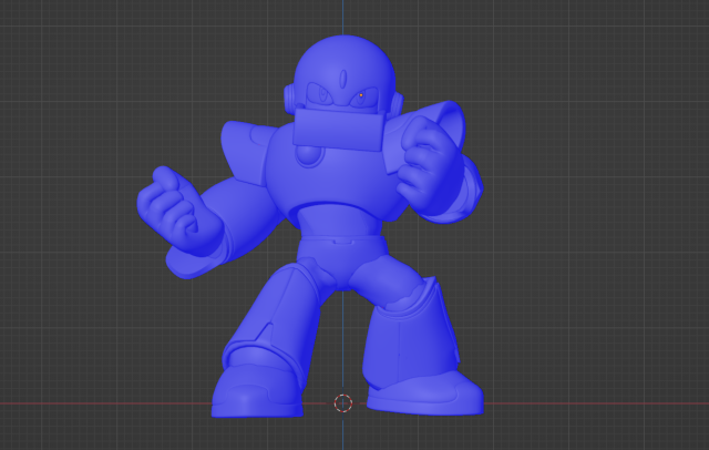 Gutsman - Megaman 3D Model in Robot 3DExport