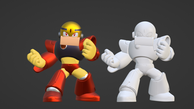 Gutsman - Megaman 3D Model in Robot 3DExport