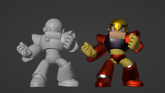 Gutsman - Megaman 3D Model in Robot 3DExport