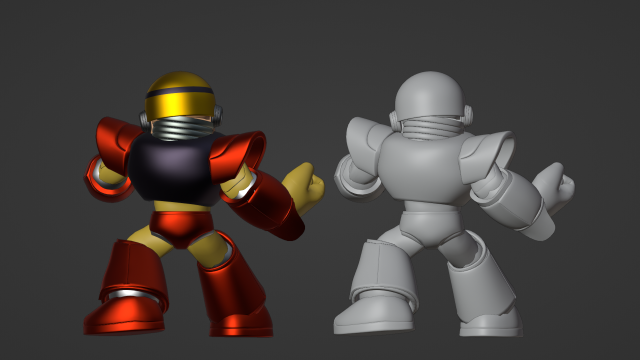 Gutsman - Megaman 3D Model in Robot 3DExport