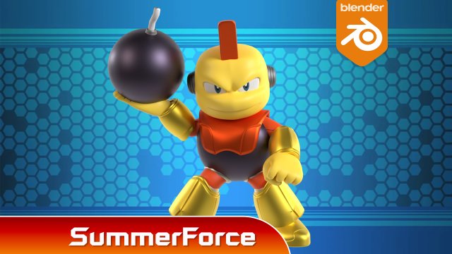 Bombman - Megaman 3D Model in Robot 3DExport