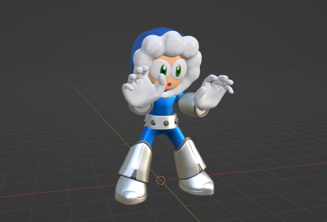 Iceman - Megaman 3D Model in Robot 3DExport