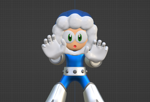 Iceman - Megaman 3D Model in Robot 3DExport