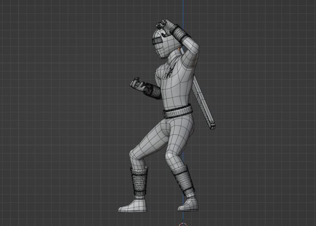 Red Aquitian Ranger - Mighty Morphin Alien Rangers 3D Model in Fantasy ...