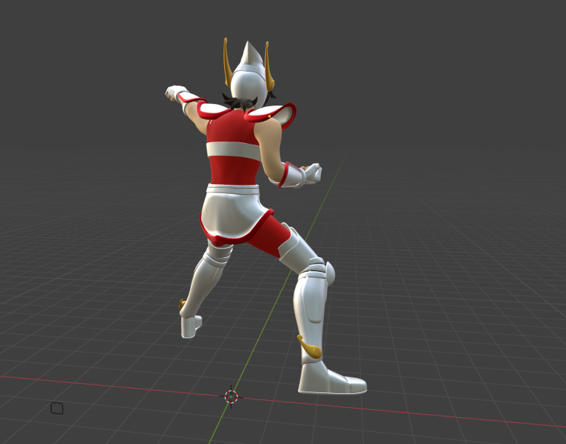 Pegasus Seiya - Saint Seiya 3D Model in Cartoon 3DExport