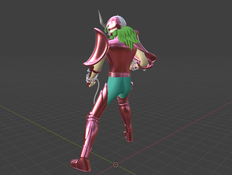 Andromeda Shun - Saint Seiya 3D Model in Cartoon 3DExport