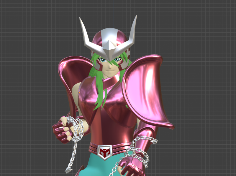 Andromeda Shun - Saint Seiya 3D Model in Cartoon 3DExport