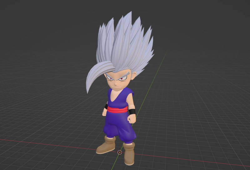 Gohan Beast SD - Dragonball Super 3D Model in Cartoon 3DExport