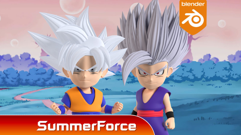 Gohan Beast SD - Dragonball Super 3D Model in Cartoon 3DExport