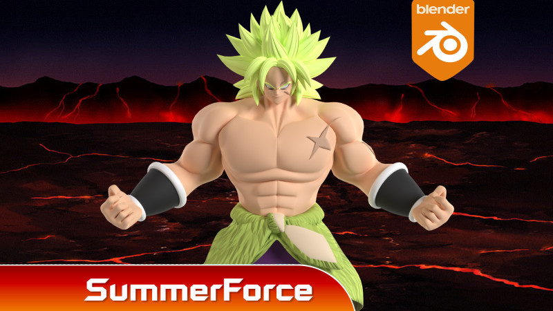 Broly Legendary Super Saiyan - Dragonball Super 3D Model in Cartoon ...