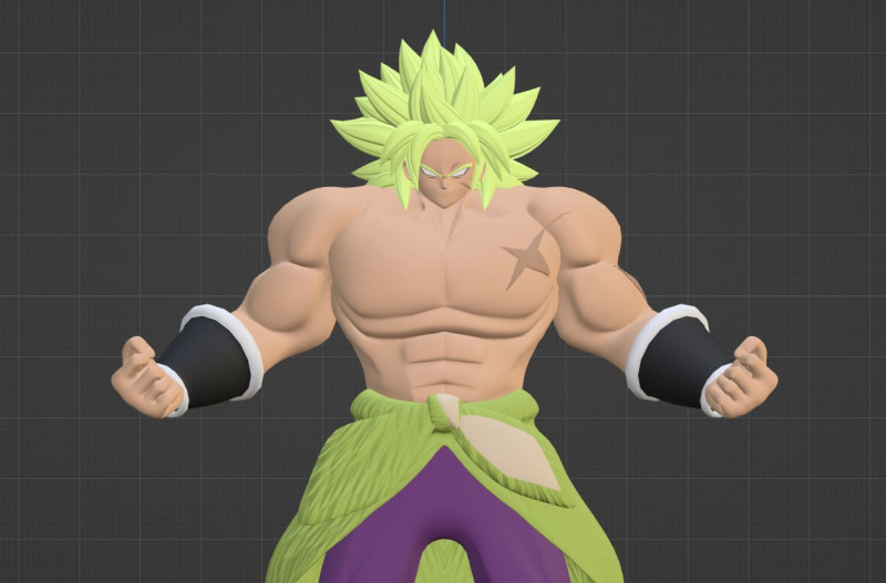 Broly Legendary Super Saiyan - Dragonball Super 3D Model in Cartoon ...