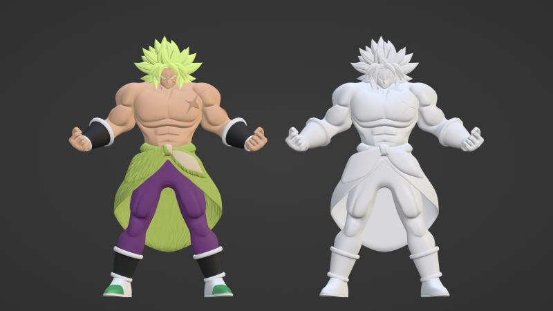 Broly Legendary Super Saiyan - Dragonball Super 3D Model in Cartoon ...