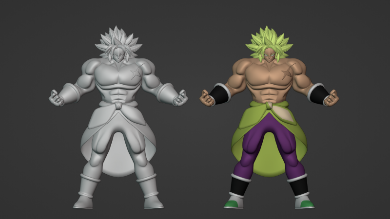 Broly Legendary Super Saiyan - Dragonball Super 3D Model in Cartoon ...
