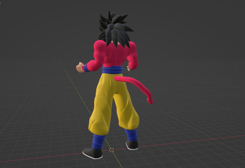 Goku Super Saiyan 4 - Dragonball GT 3D Model in Cartoon 3DExport