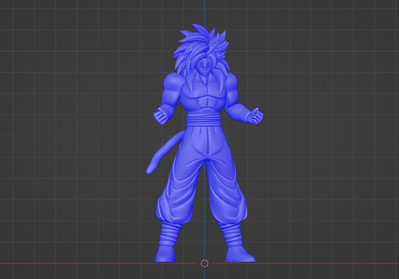 Goku Super Saiyan 4 - Dragonball GT 3D Model in Cartoon 3DExport