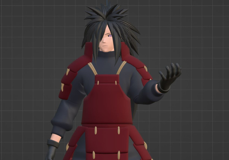 Madara Uchiha - Naruto Shippuden 3D Model in Cartoon 3DExport