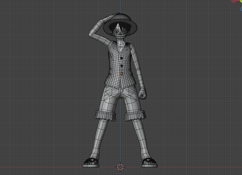 Monkey D Luffy - One Piece 3D Model in Cartoon 3DExport