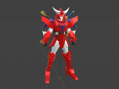 Gai - Soldados samuráis Modelo 3D in Dibujos Animados 623626 | 3DExport