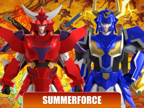 Uesugi Kaito - Yoroi Shin Den Samurai Troopers Modelo 3D in Dibujos ...