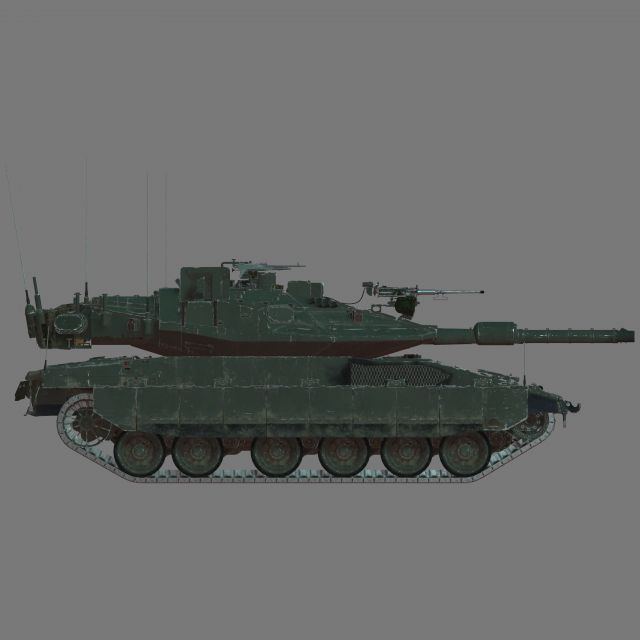 Merkava Mk 4M 3D Model in Tank 3DExport