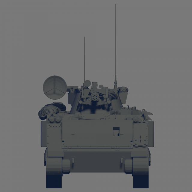 M163 Tank 3D Model in Tank 3DExport